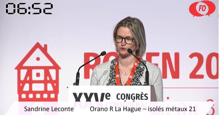 033 - Sandrine Leconte - Orano R La Hague - Force Ouvrière