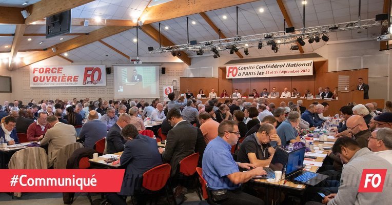 Résolution du Comité Confédéral National de Force Ouvrière des 21 & 22 ...