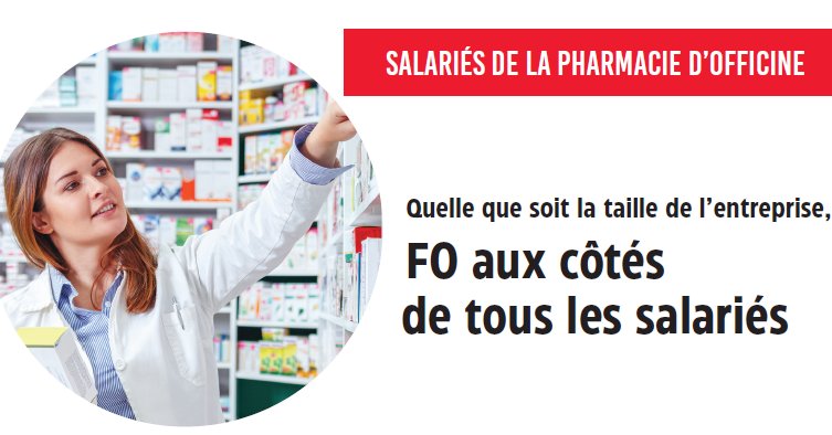 TPE : Salariés de la pharmacie d'officine : FO est là pour vous - Force Ouvrière